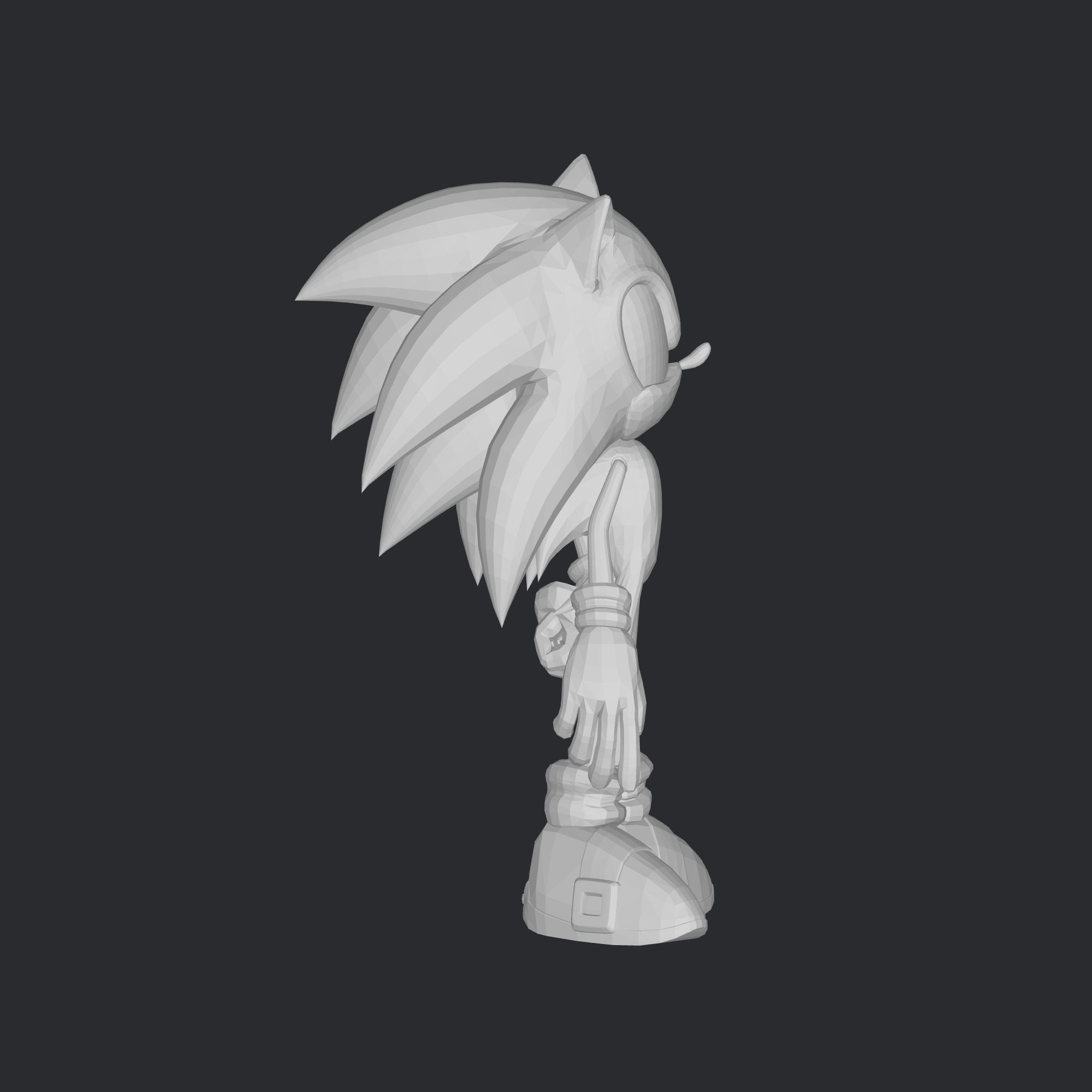 Super Sonic Stl File 3d Printing, 3d Figure Stl, 3d Stl, Superhero ...