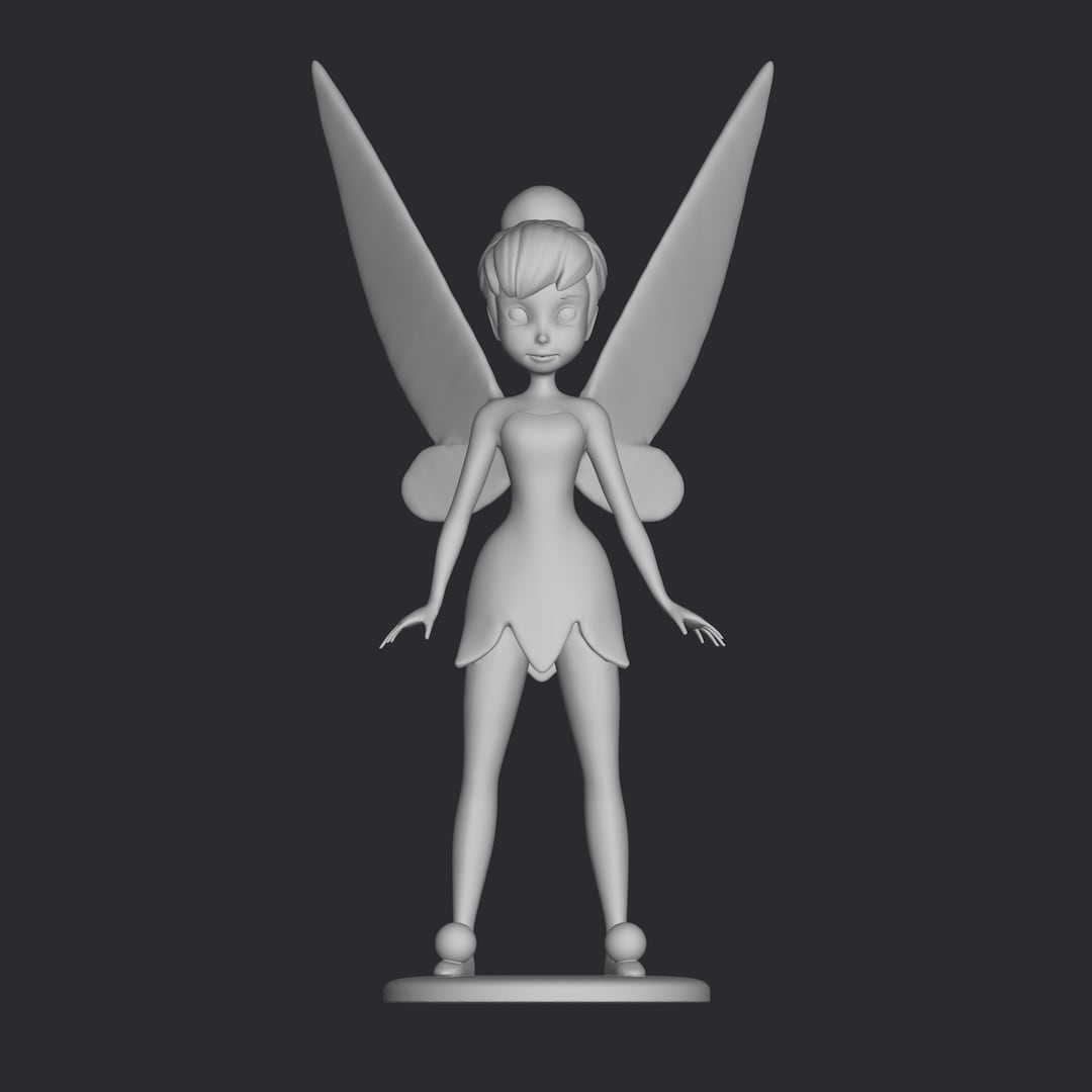 Tinker Bell Fairy Stl File 3d Printing, 3d Print File, Miniature ...