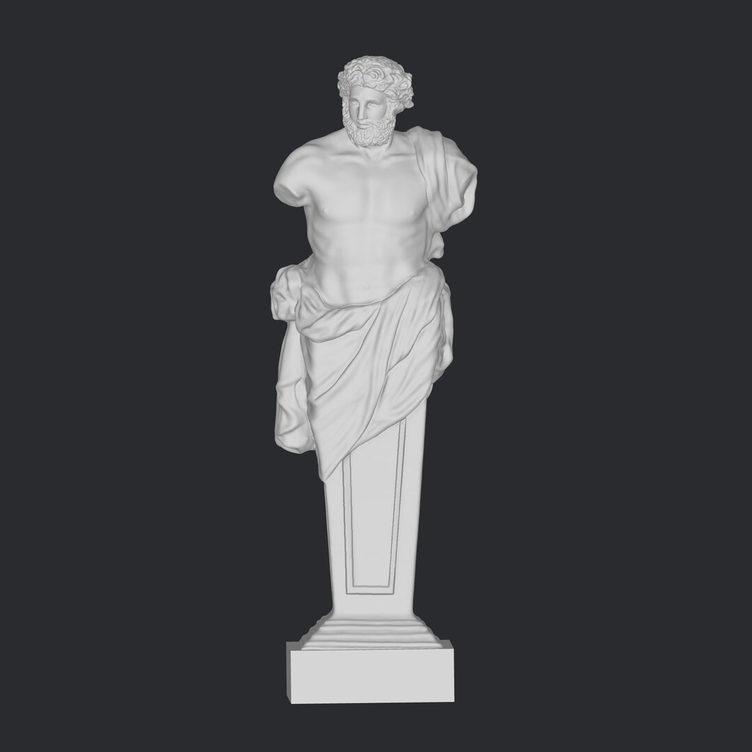 Jupiter of Versailles zeus at the Louvre, Paris Stl File 3d Printing ...