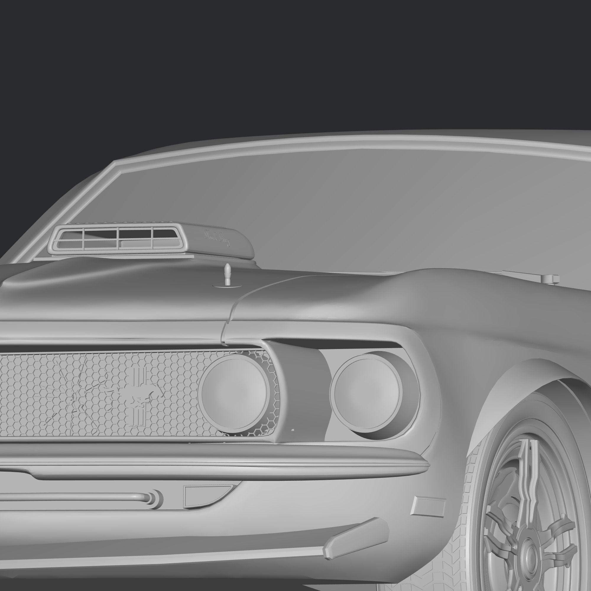 Ford Mustang Boss 302 1969 Stl File 3d Printing, 3d Print File ...