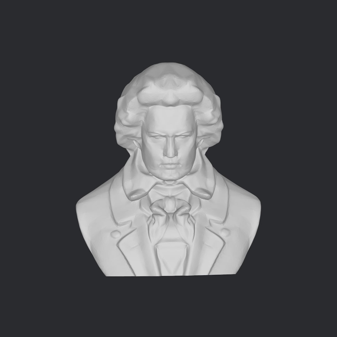 Ludwig Van Beethoven Stl File 3d Printing / Gift / 3D Model / 3D Figure ...