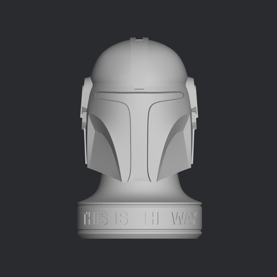 Mandalorian Moneybox Stl File 3d Printing, 3d Print File, Miniature ...