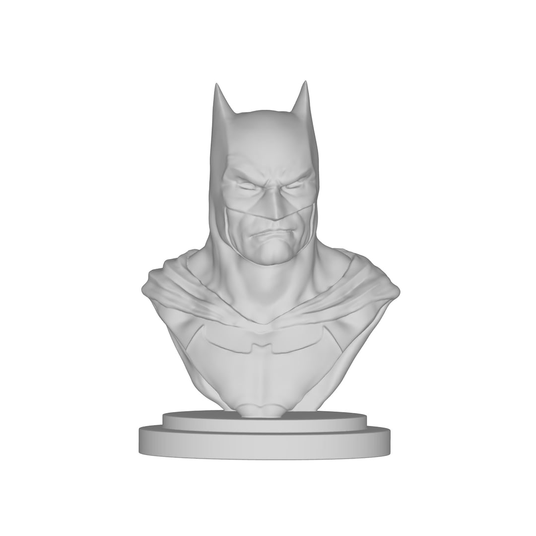 Batman Bust Stl File 3d Printing / Gift / 3D Model / 3D Figure / 3D ...
