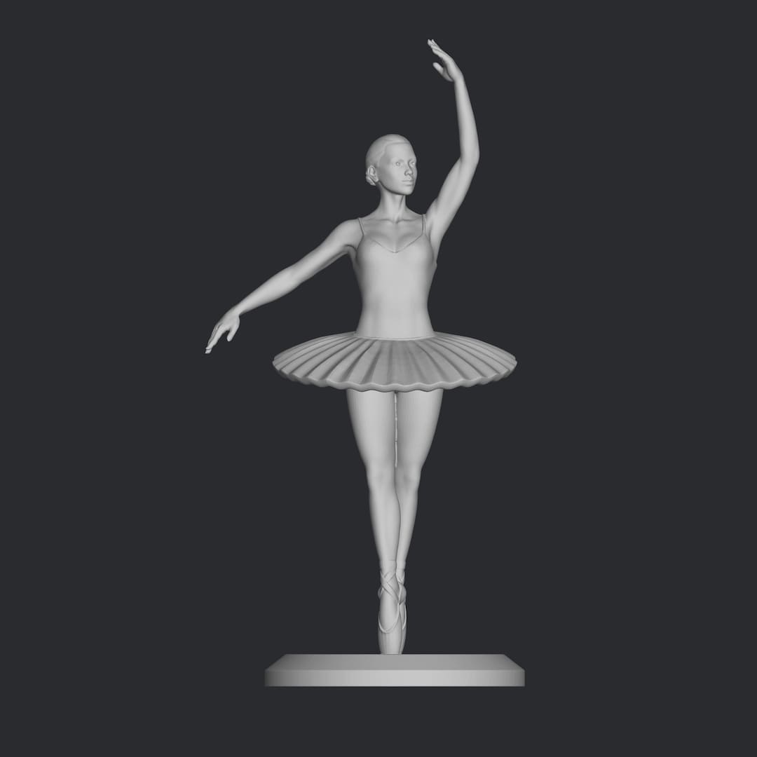 Ballet Dancer Ballerina Stl File 3d Printing, 3d Figure Stl, 3d Stl ...