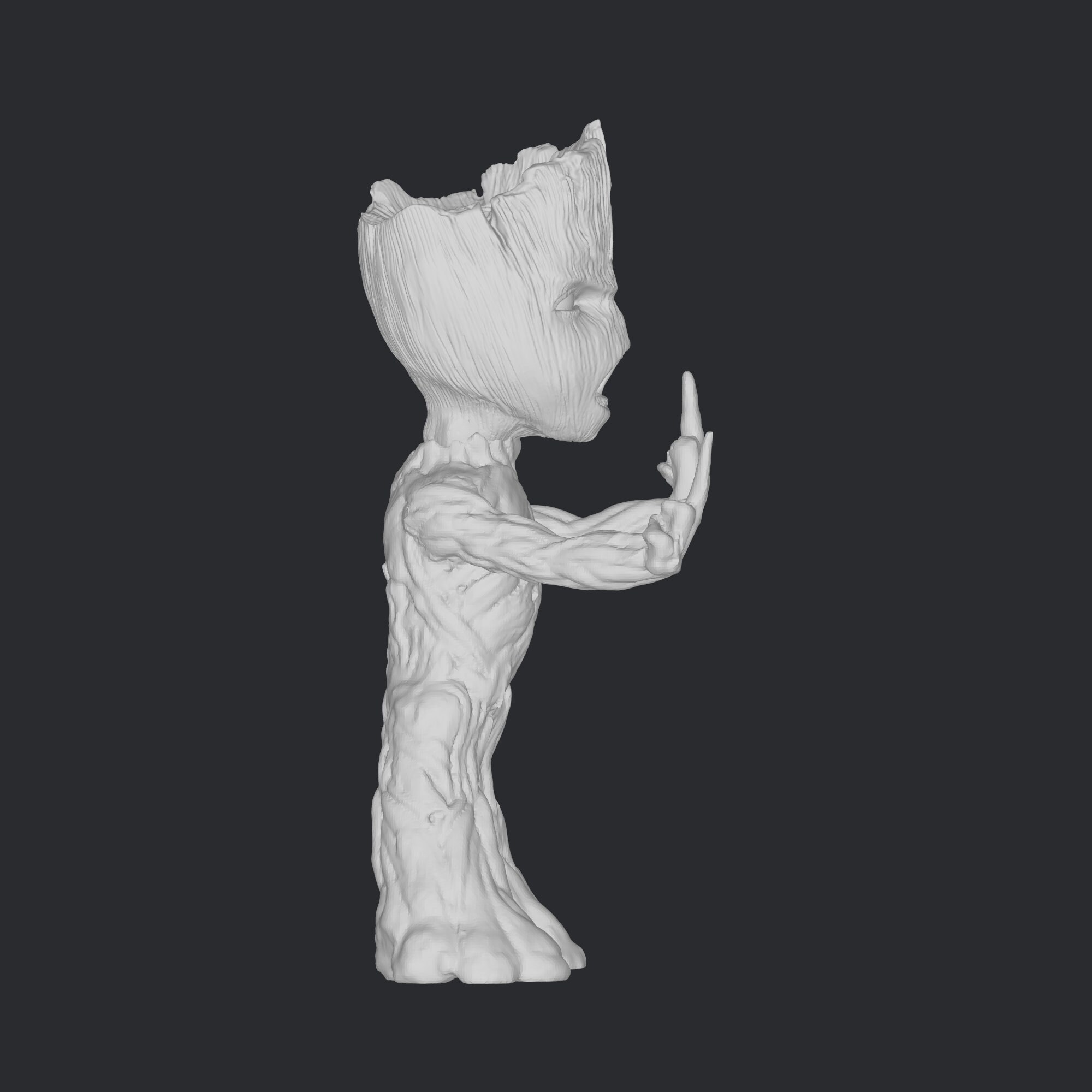 Angry Groot Stl File 3d Printing, 3d Figure Stl, 3d Stl, Super Hero ...