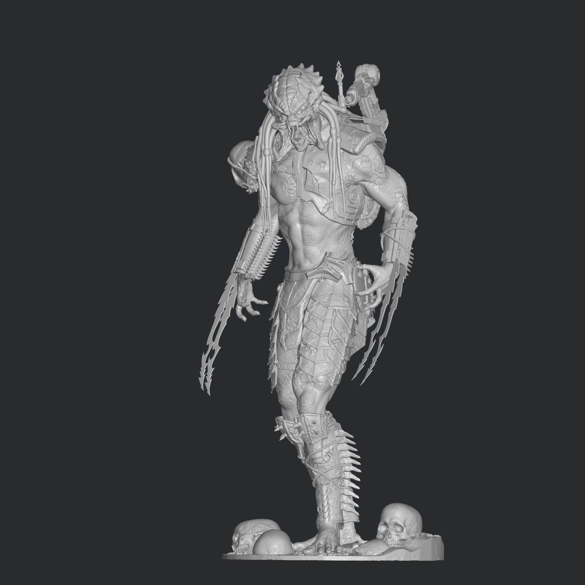 Predator From Alien Vs Predator Stl File 3d Printing, 3d Figure Stl, 3d ...