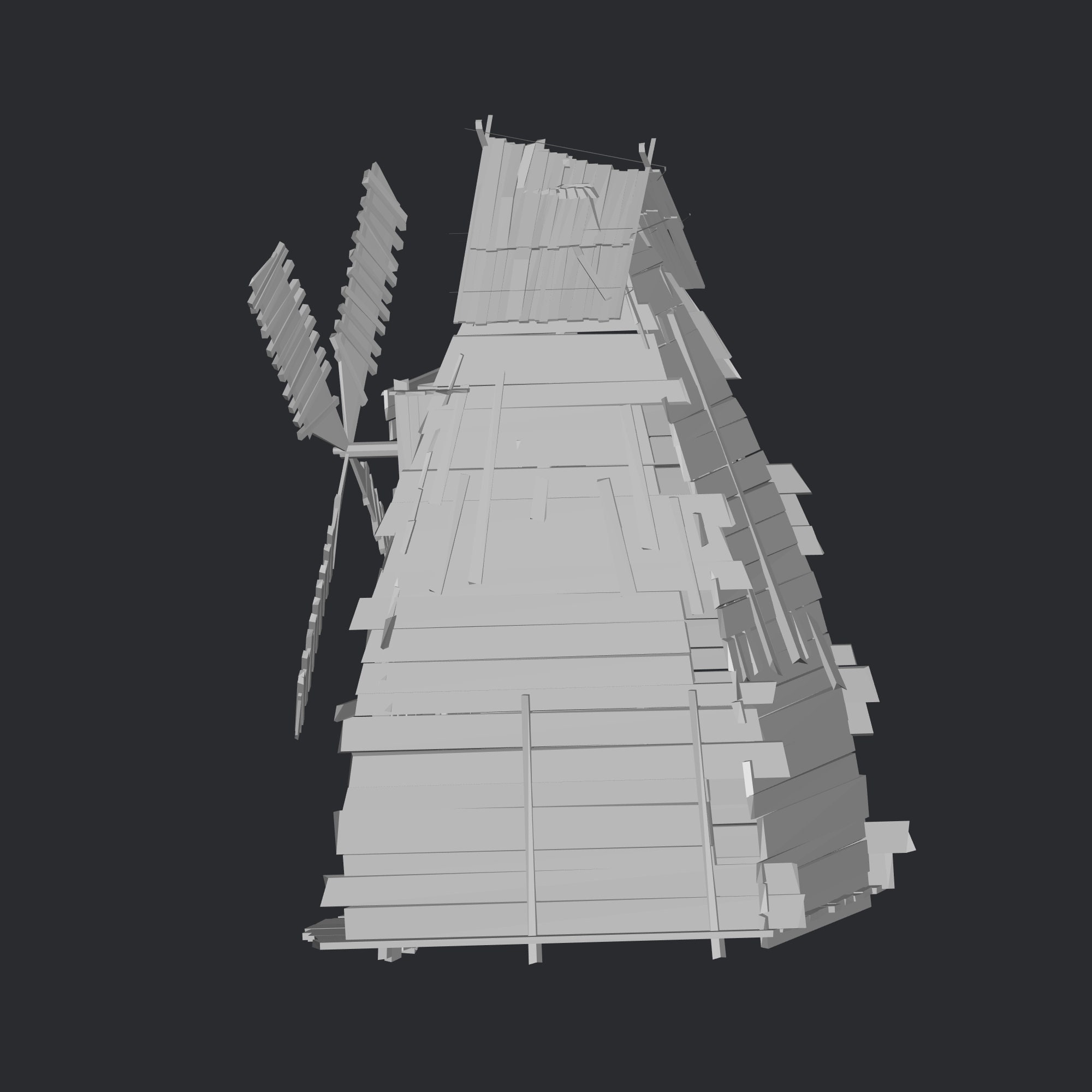 Viking Wooden Fantasy Windmill Stl File 3d Printing, 3d Print File ...
