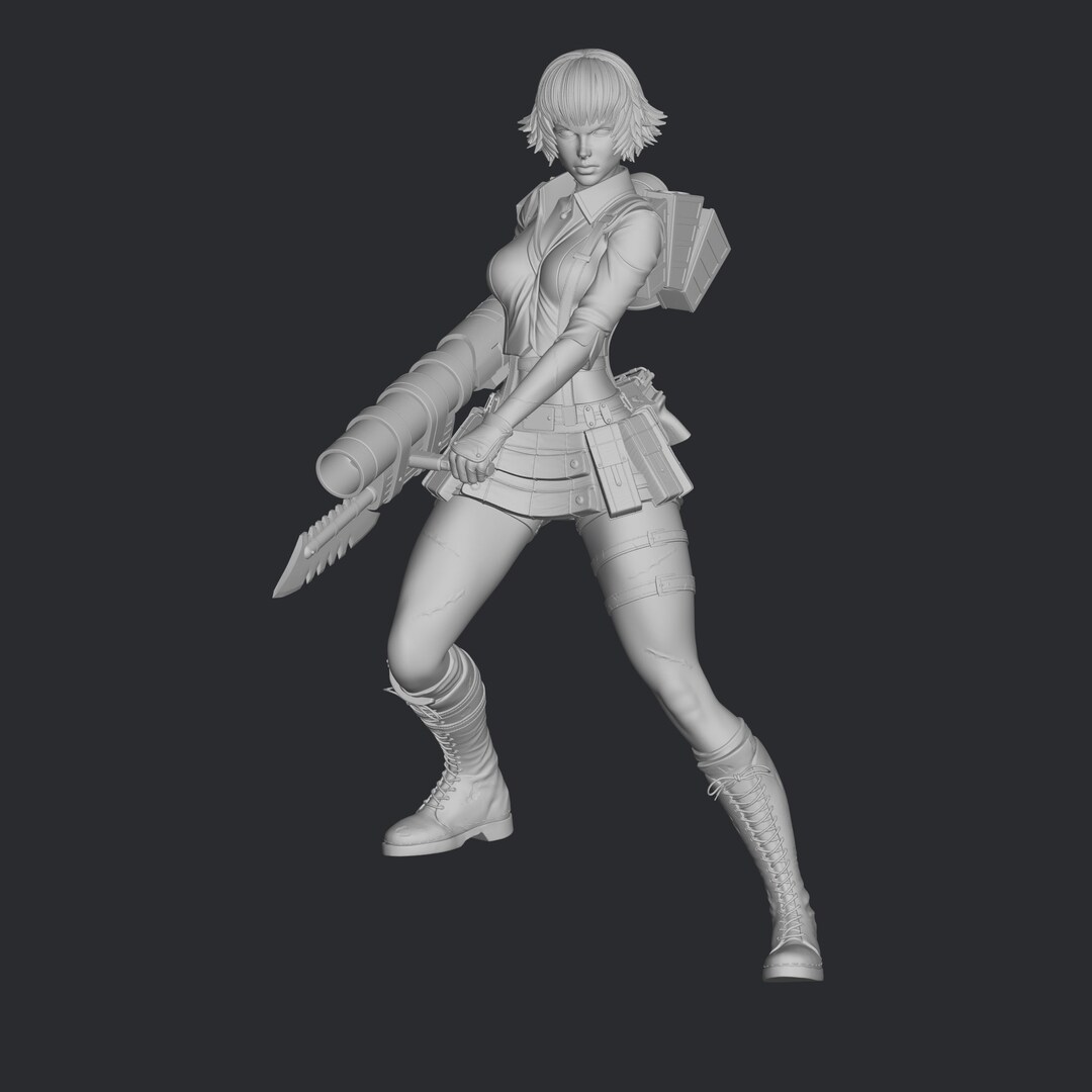 Lady From Devil May Cry Stl File 3d Printing, 3d Figure Stl, 3d Stl ...