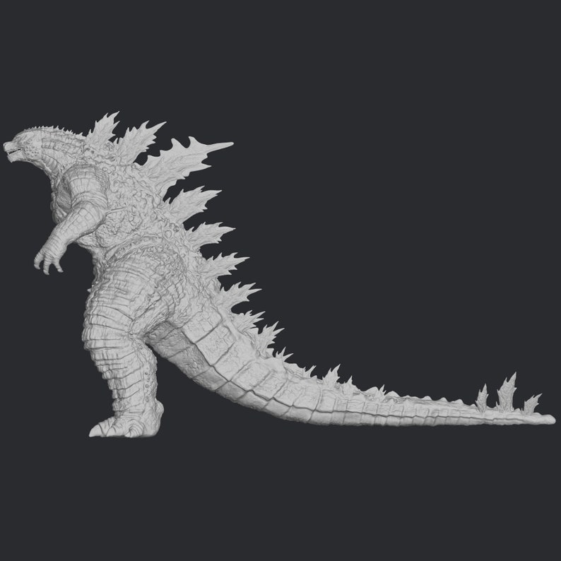 Godzilla Stl File 3d Printing, 3d Print File, Miniature, Superhero ...