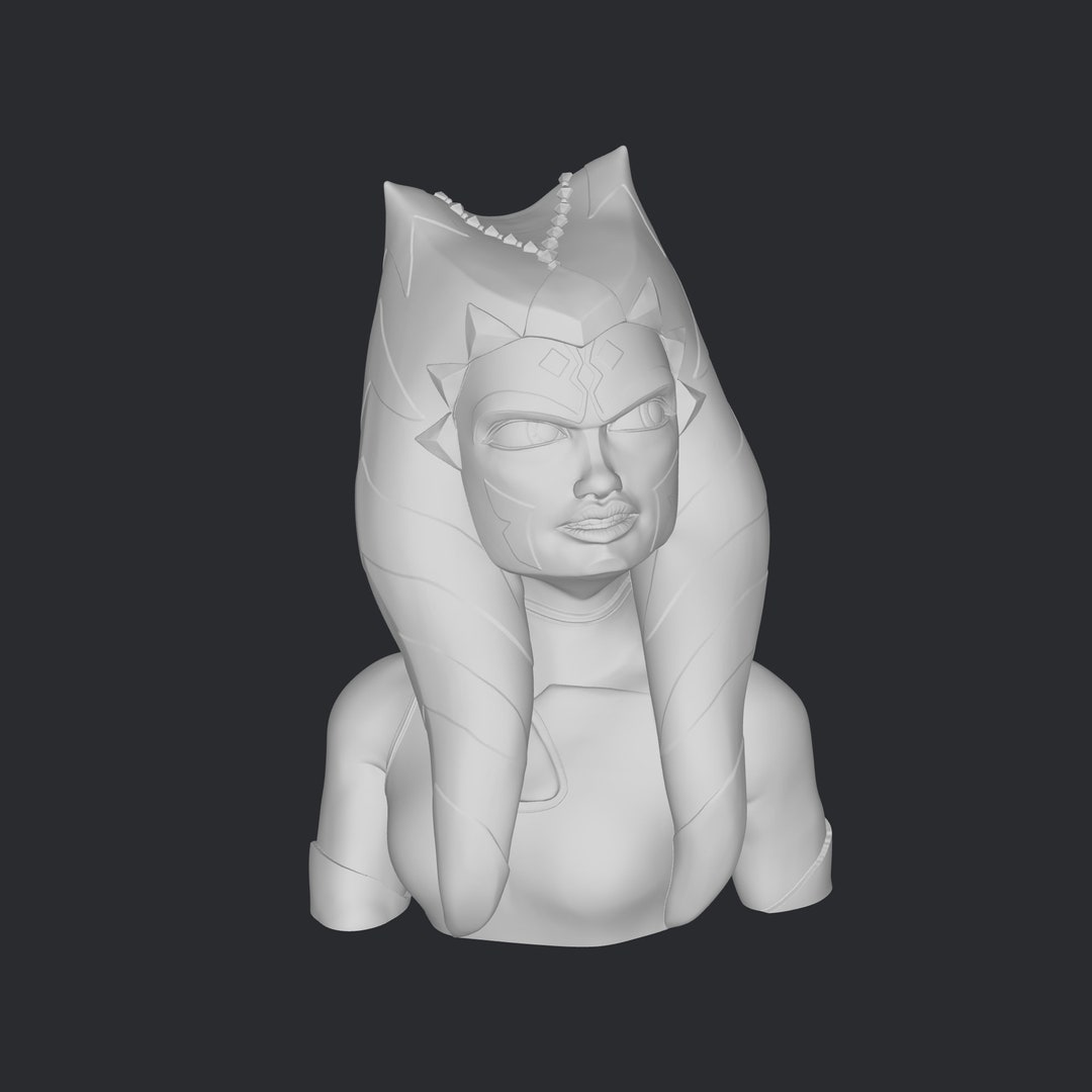 Ahsoka Tano Bust From Star Wars Stl File 3d Printing / Gift / 3D Model / 3D Figure - Etsy