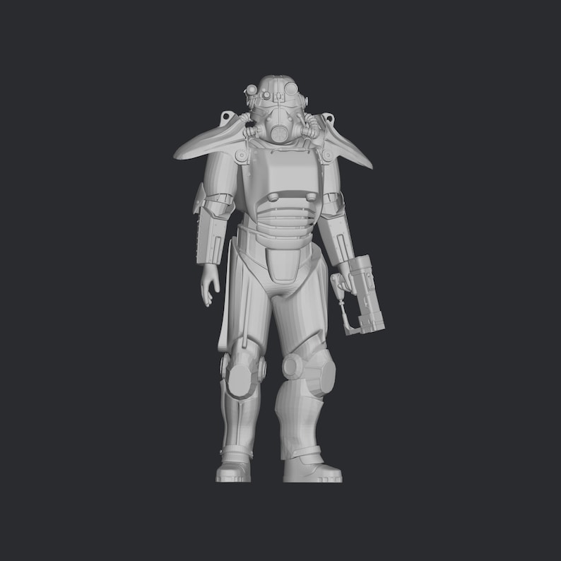 Fallout T45d Power Armor Stl File 3d Printing, 3d Figure Stl, 3d Stl ...