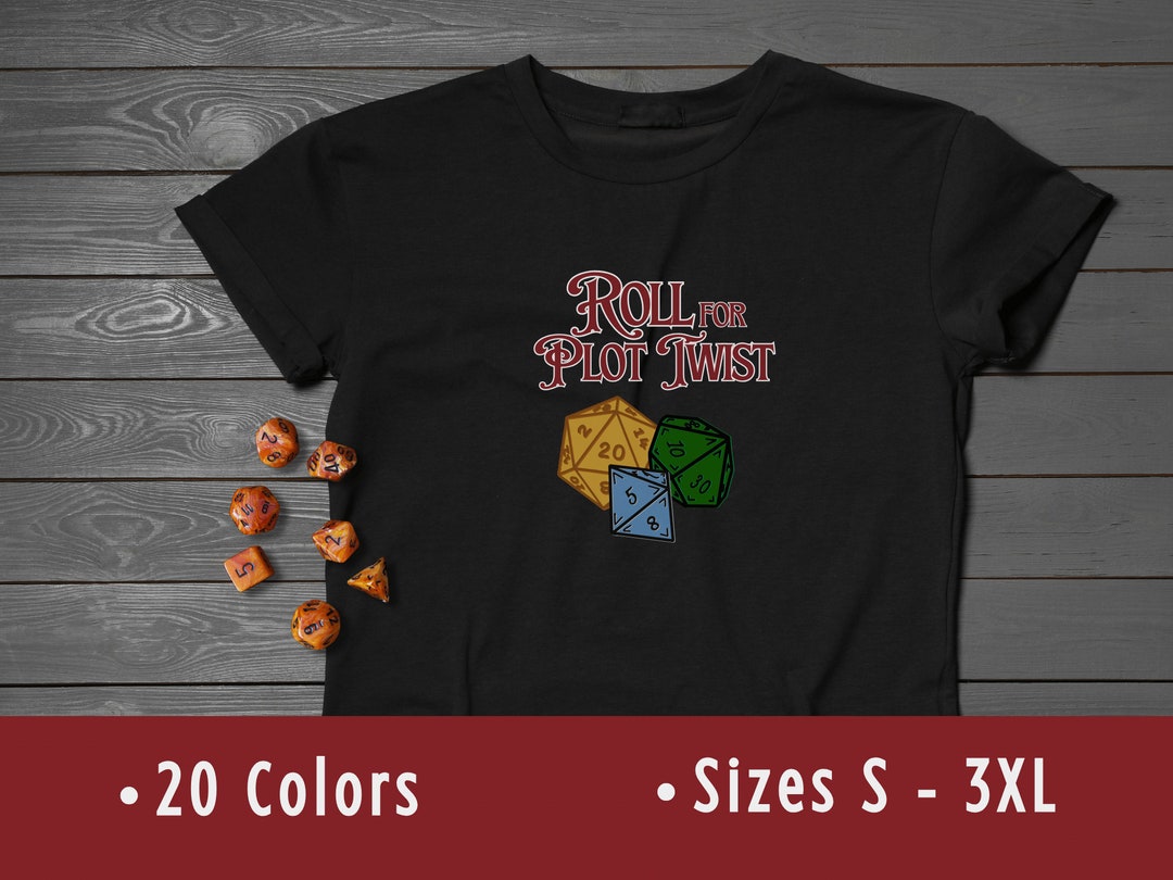 Roll for Plot Twist Dnd Dungeon Master Gift Dnd Shirt D20 Dice Dnd Gift ...