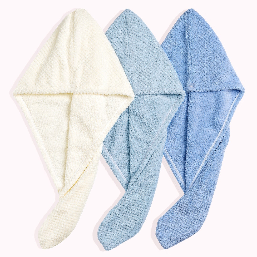 Microfiber Hair Wrap Hair Towel Hair Plop Cream Coral Fleece - Etsy