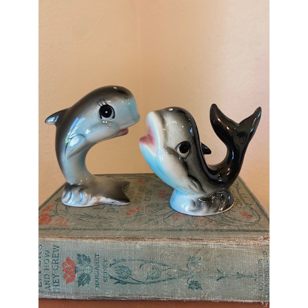 Vintage Ceramic Whales Salt and Pepper Shakers Made in Japan 1950’s - Etsy