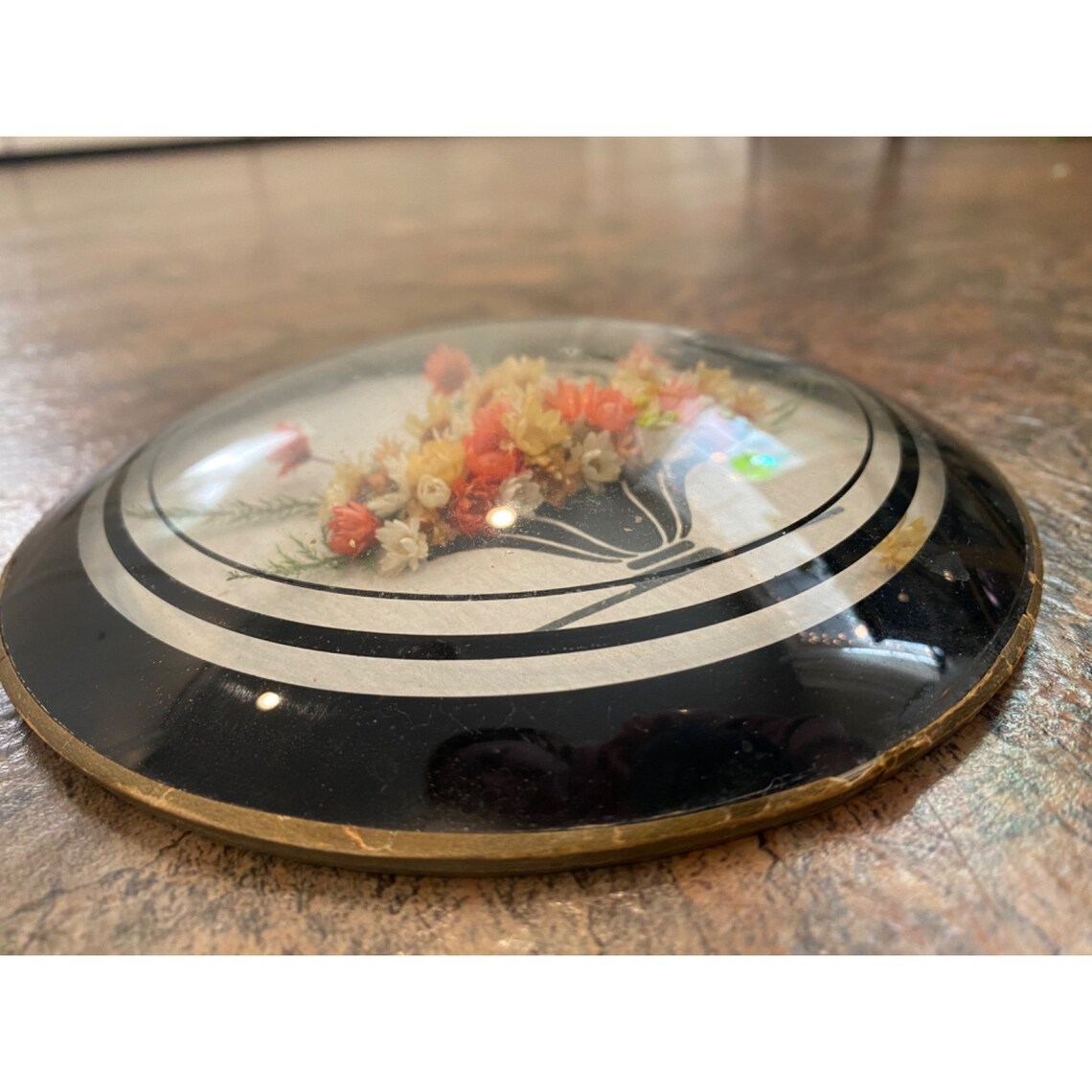 Mcm Glass Dome Dried Flower Shadow Boxes - Etsy