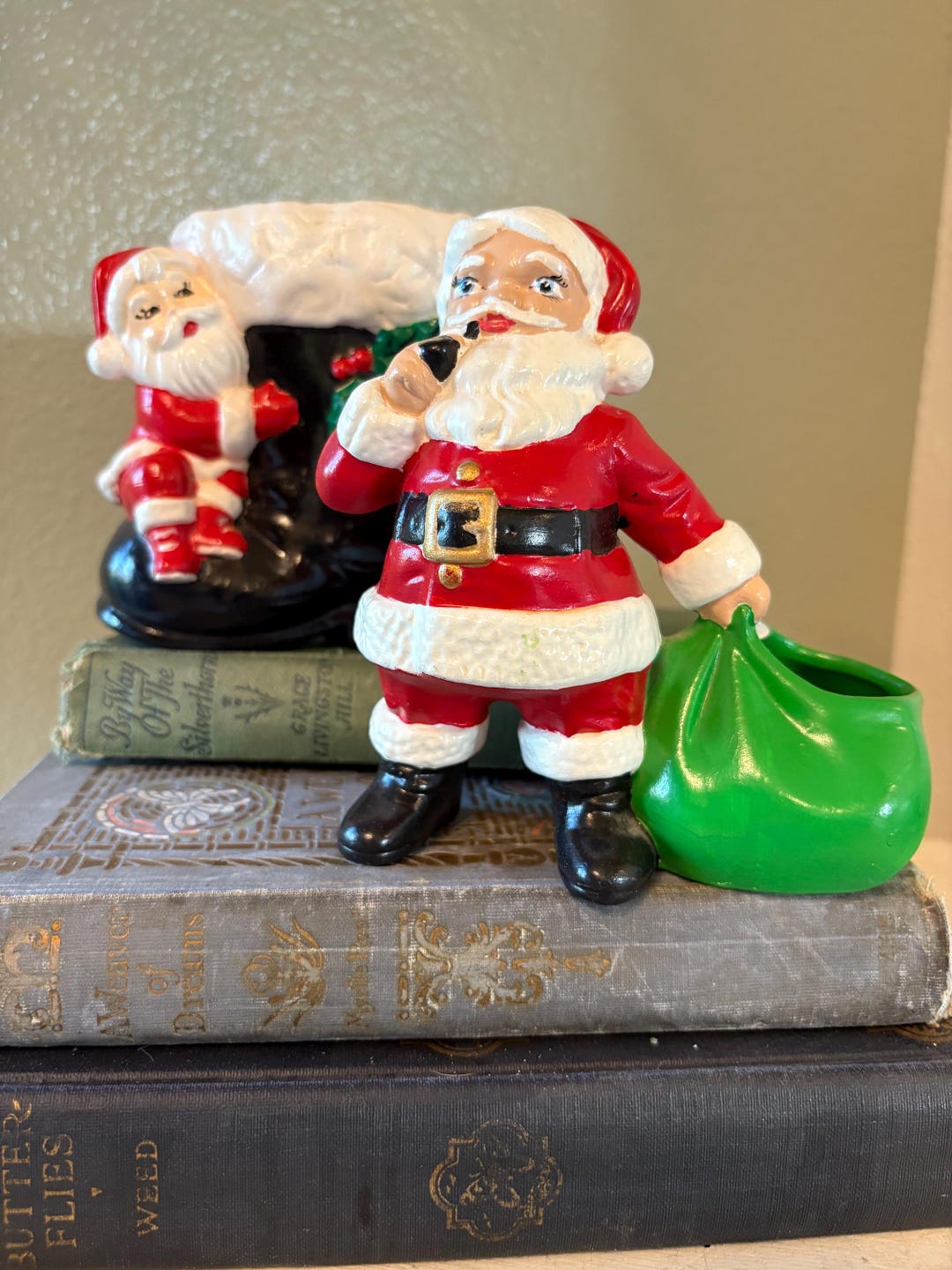 Ceramic Vintage Santa Claus Planters - Etsy