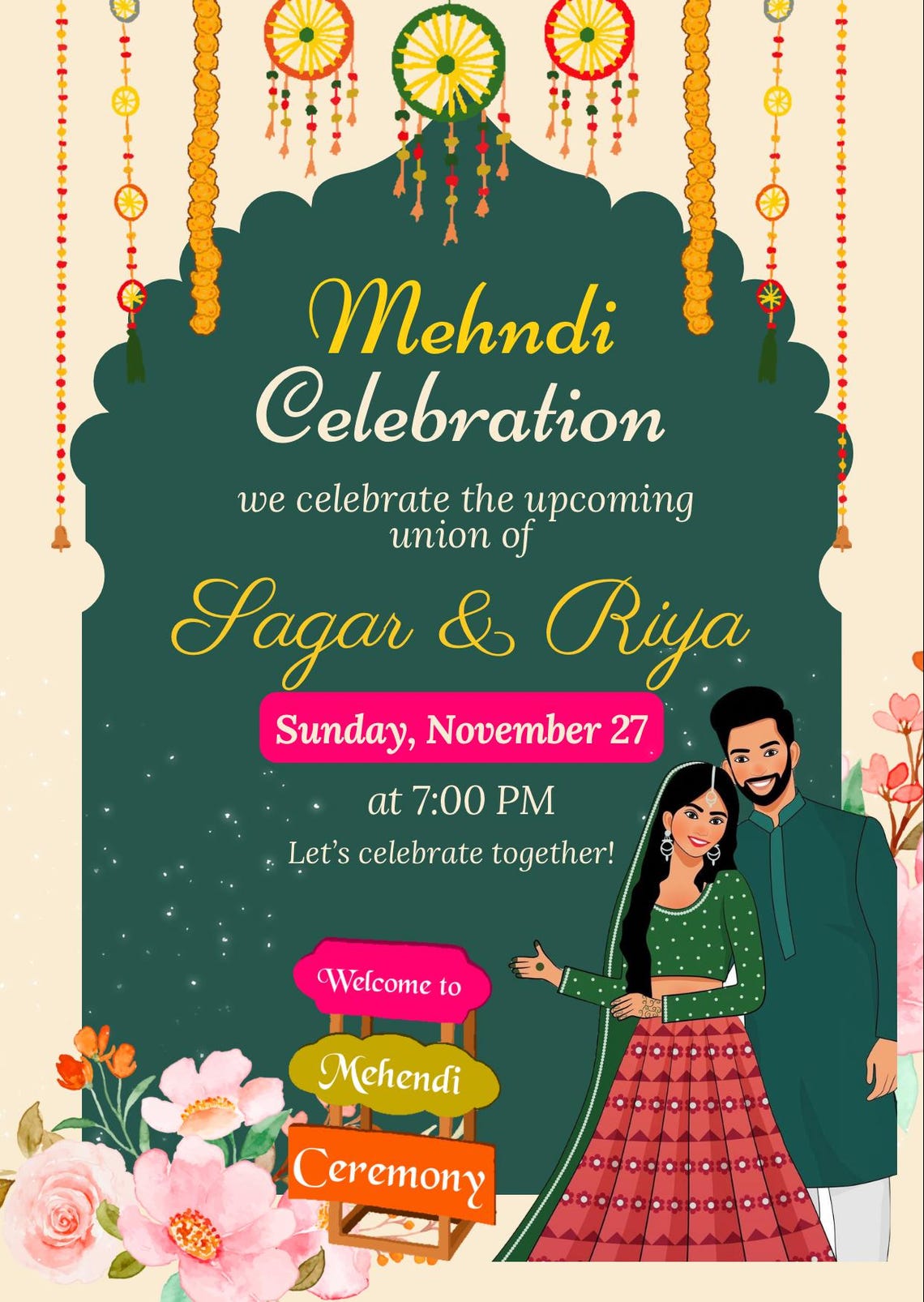 Wedding Invitation Card Ready to Use Template - Etsy