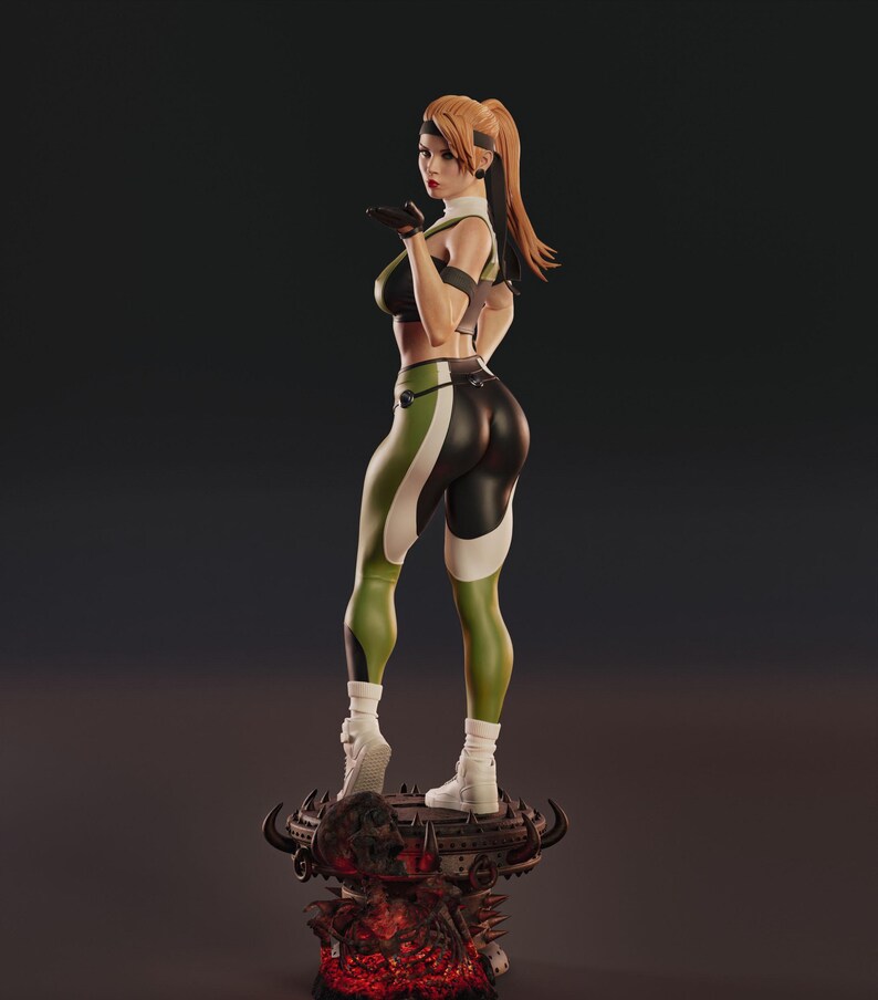 Sonya Blade Mortal Kombat, STL File, 3D Digital Printing ,STL File for 3D Printers, Figures, 3D ...