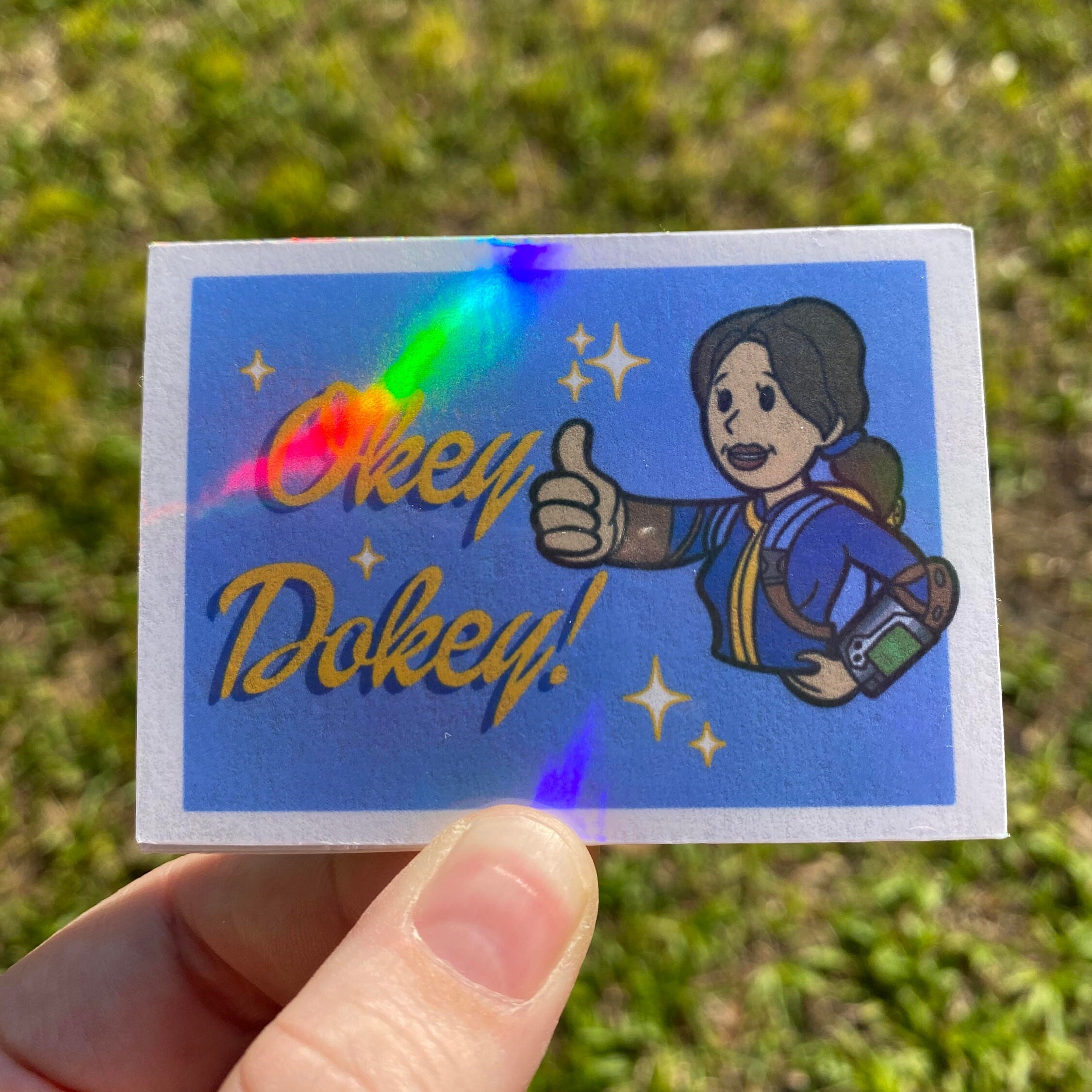 Fallout Inspired Holographic Sticker Trio Bundle - Etsy
