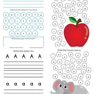 Preschool Alphabet Workbook - Etsy