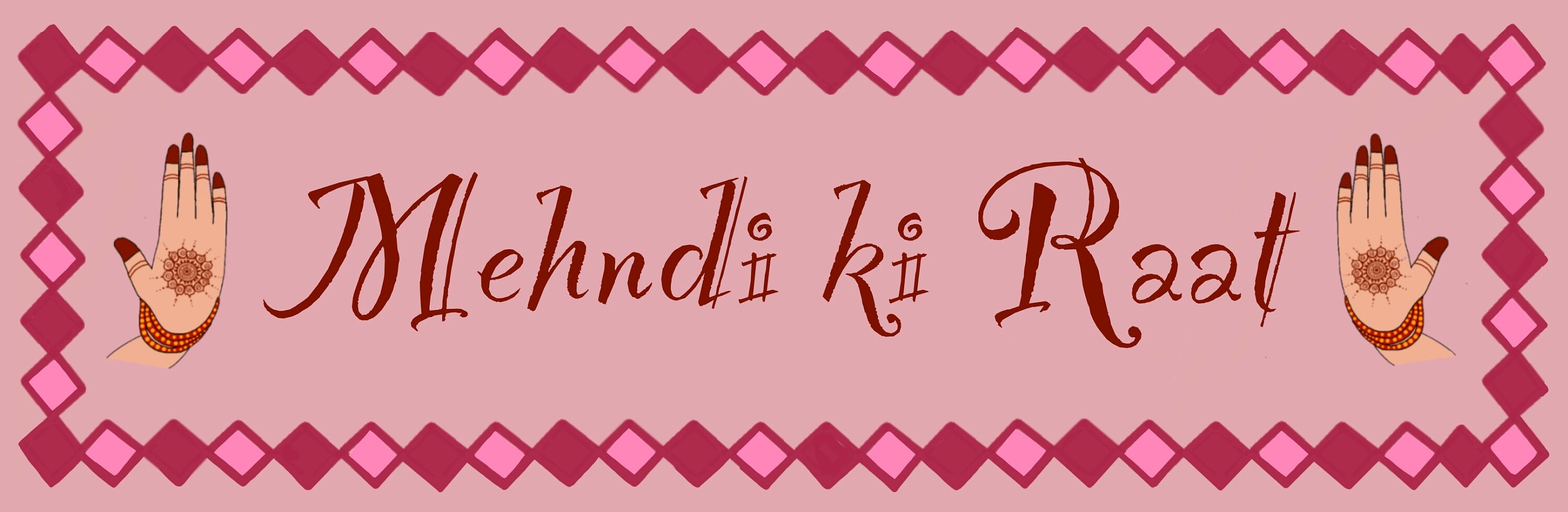 Desi Wedding Decor Mehndi Night Signs Quirky Phrases Welcome Sign ...