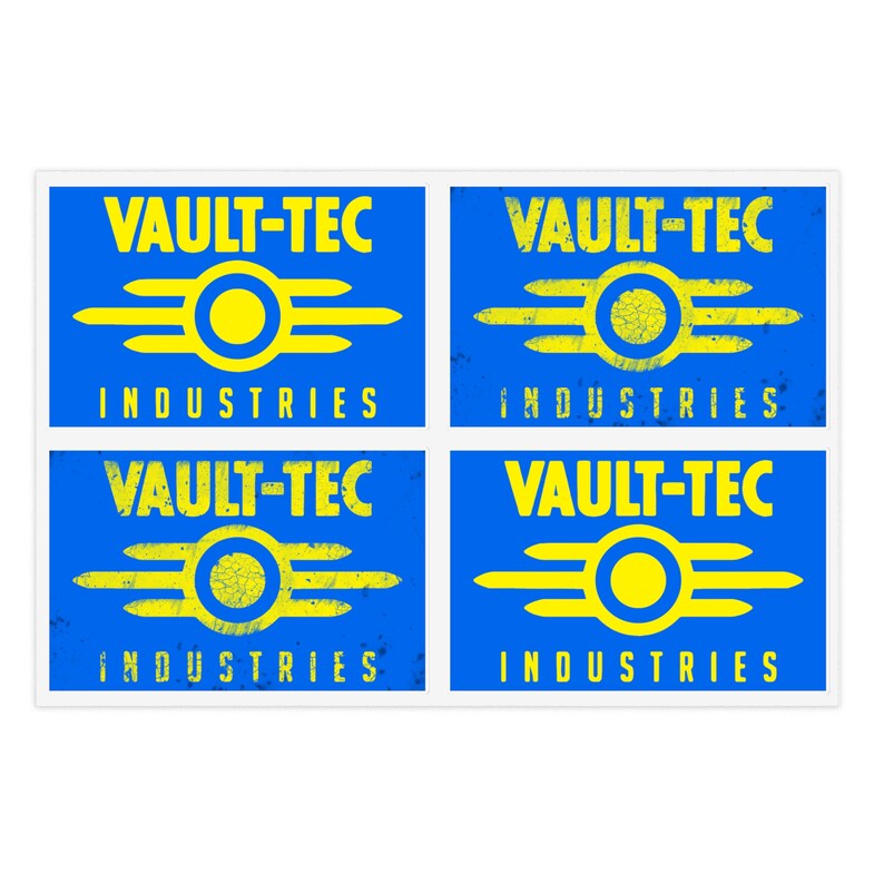 Fallout Vault-tec Sticker Sheets clean/dirty - Etsy