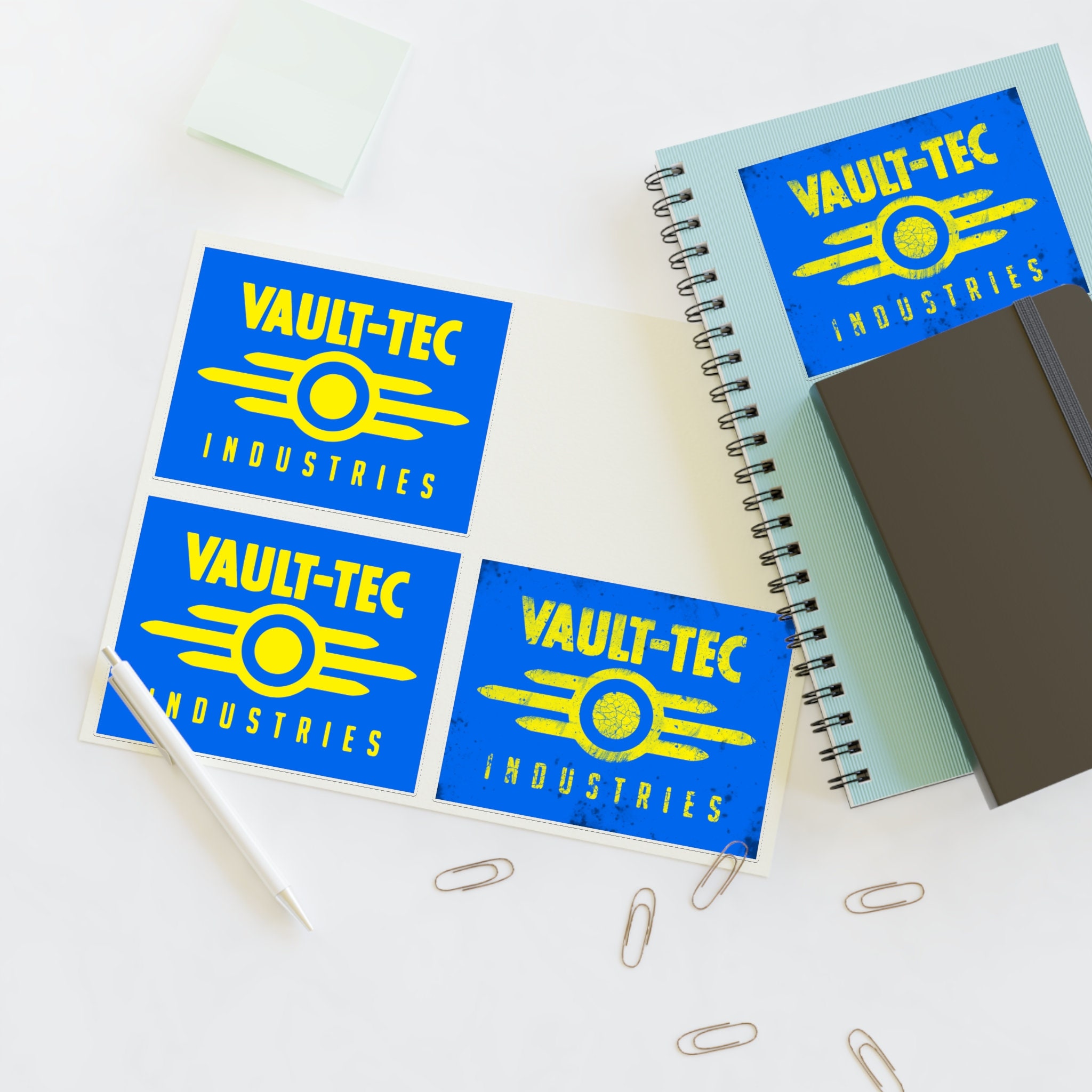 Fallout Vault-tec Sticker Sheets clean/dirty - Etsy