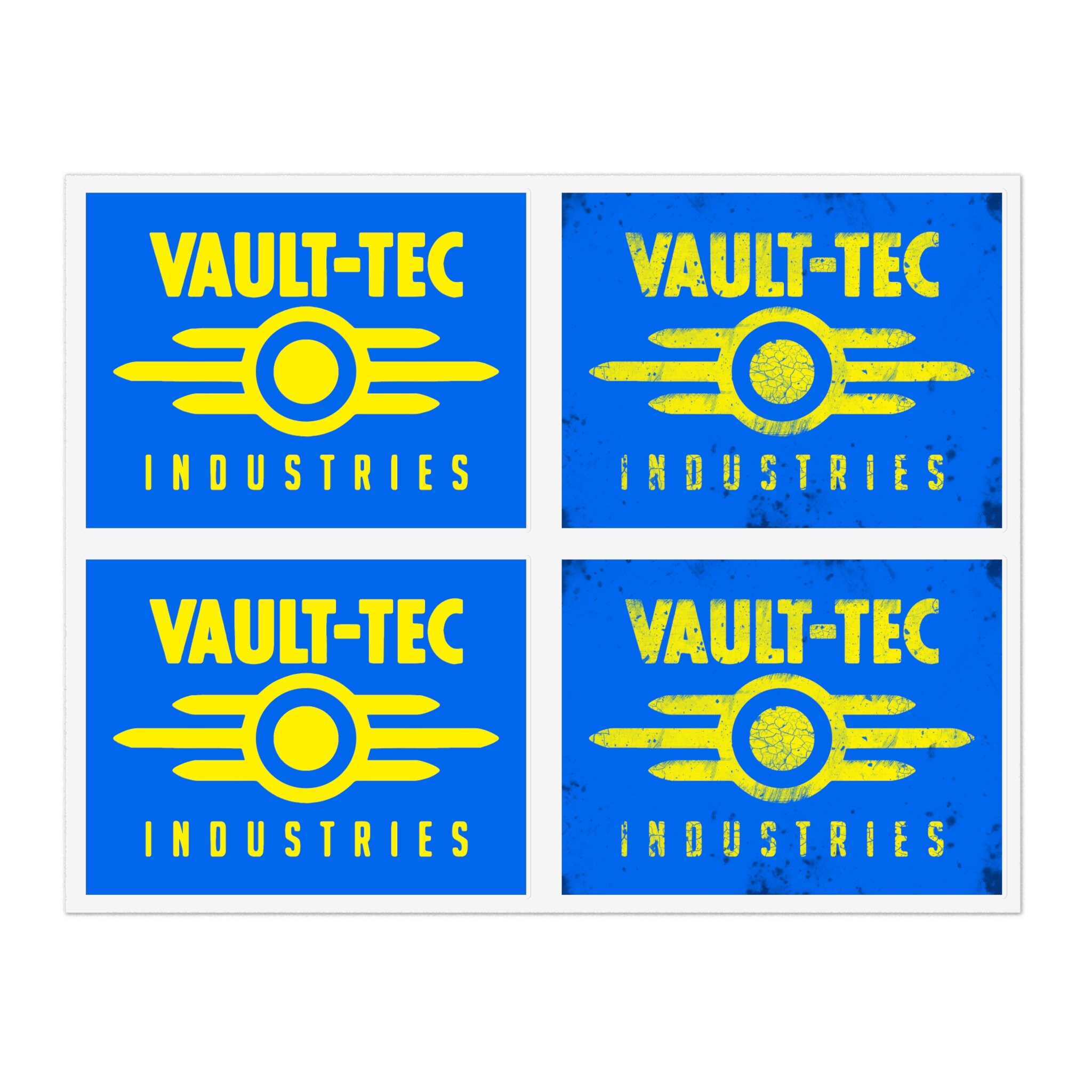 Fallout Vault-tec Sticker Sheets clean/dirty - Etsy