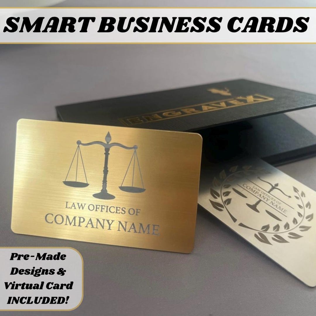 Custom Paralegal Smart Business Card Personalized NFC Contact Card for ...