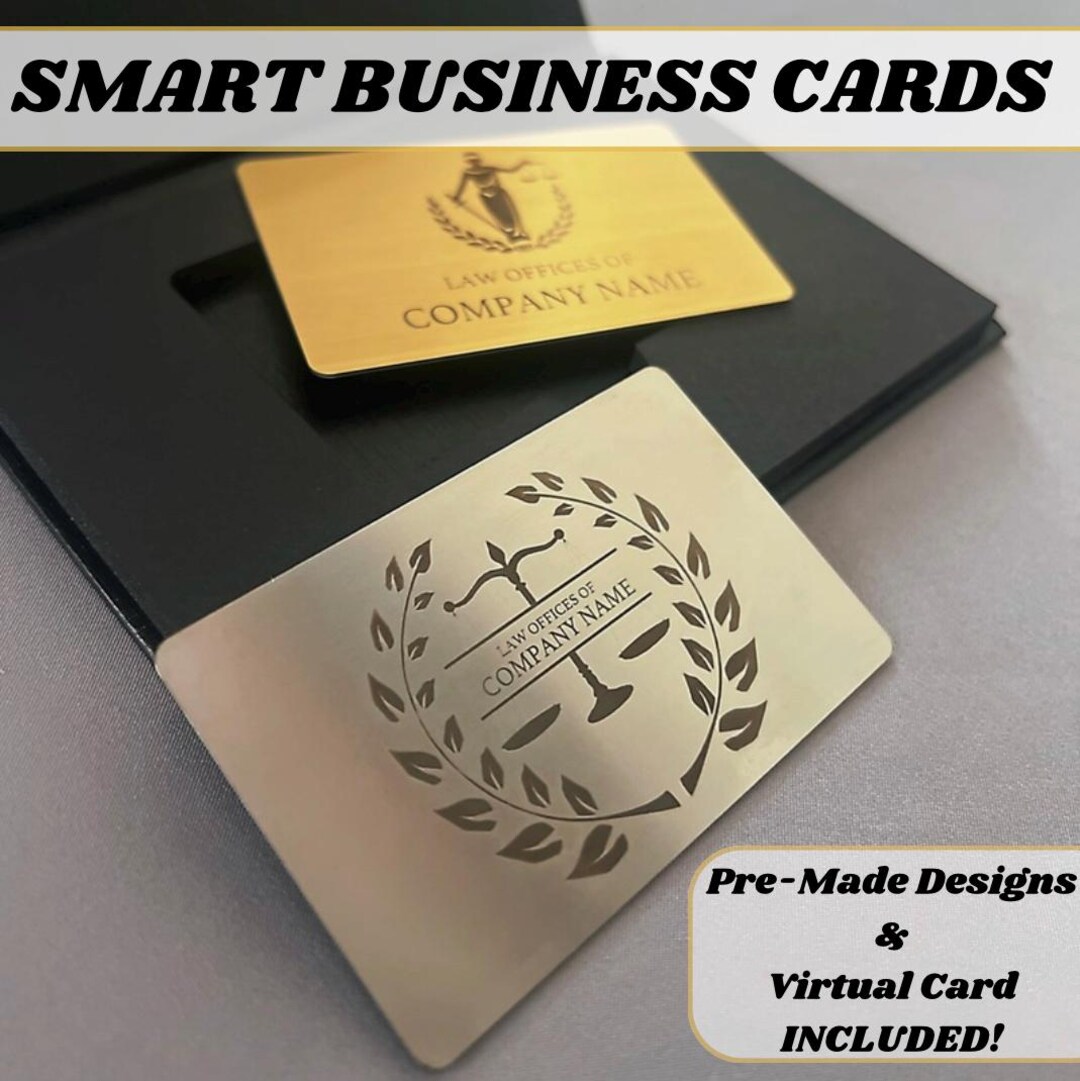 Custom Law Firm Smart Business Card Personalized NFC Contact Card for ...