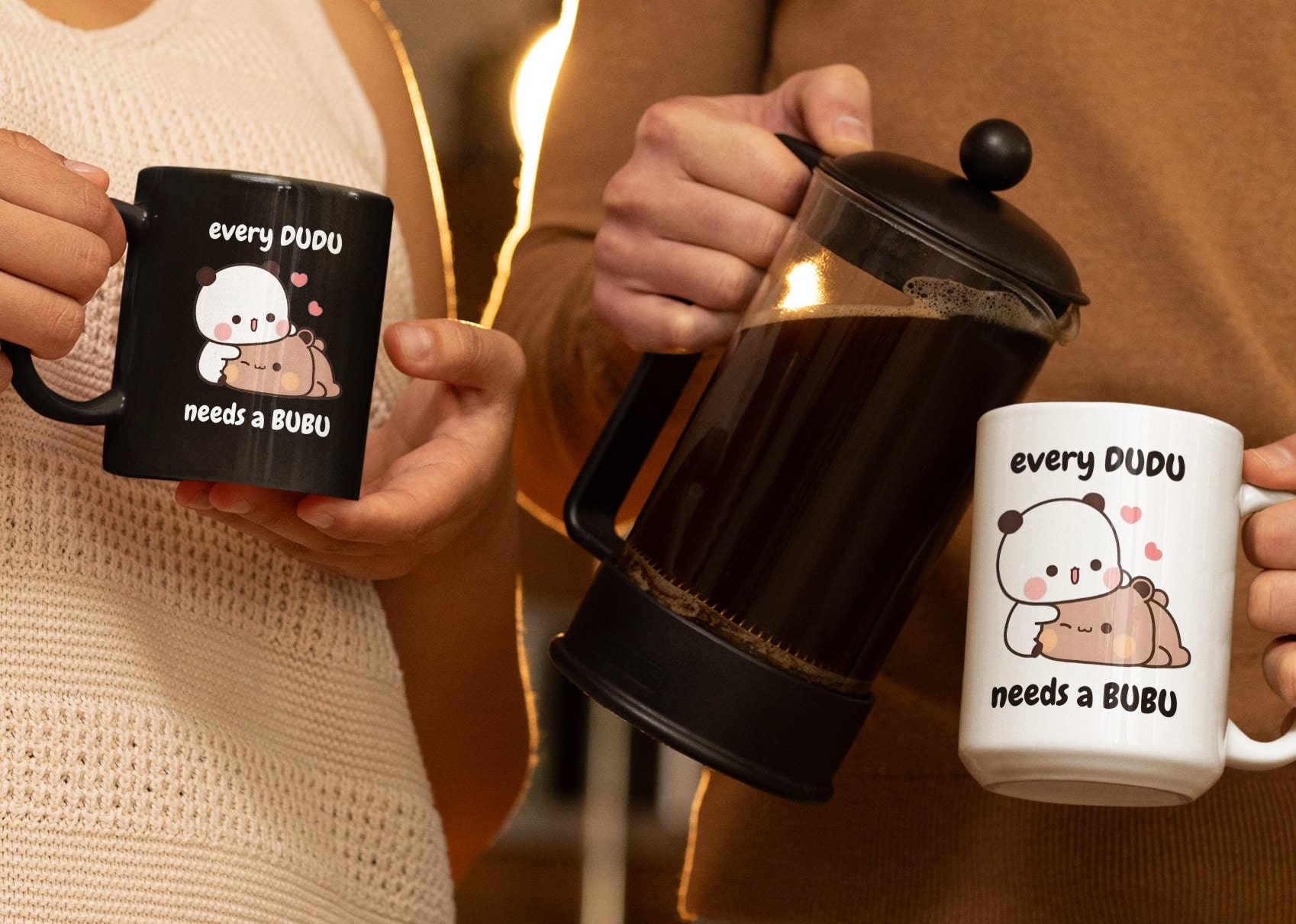 Every Dudu Needs A Bubu Coffee Mug Panda Bear Hug Cute Anniversary ...