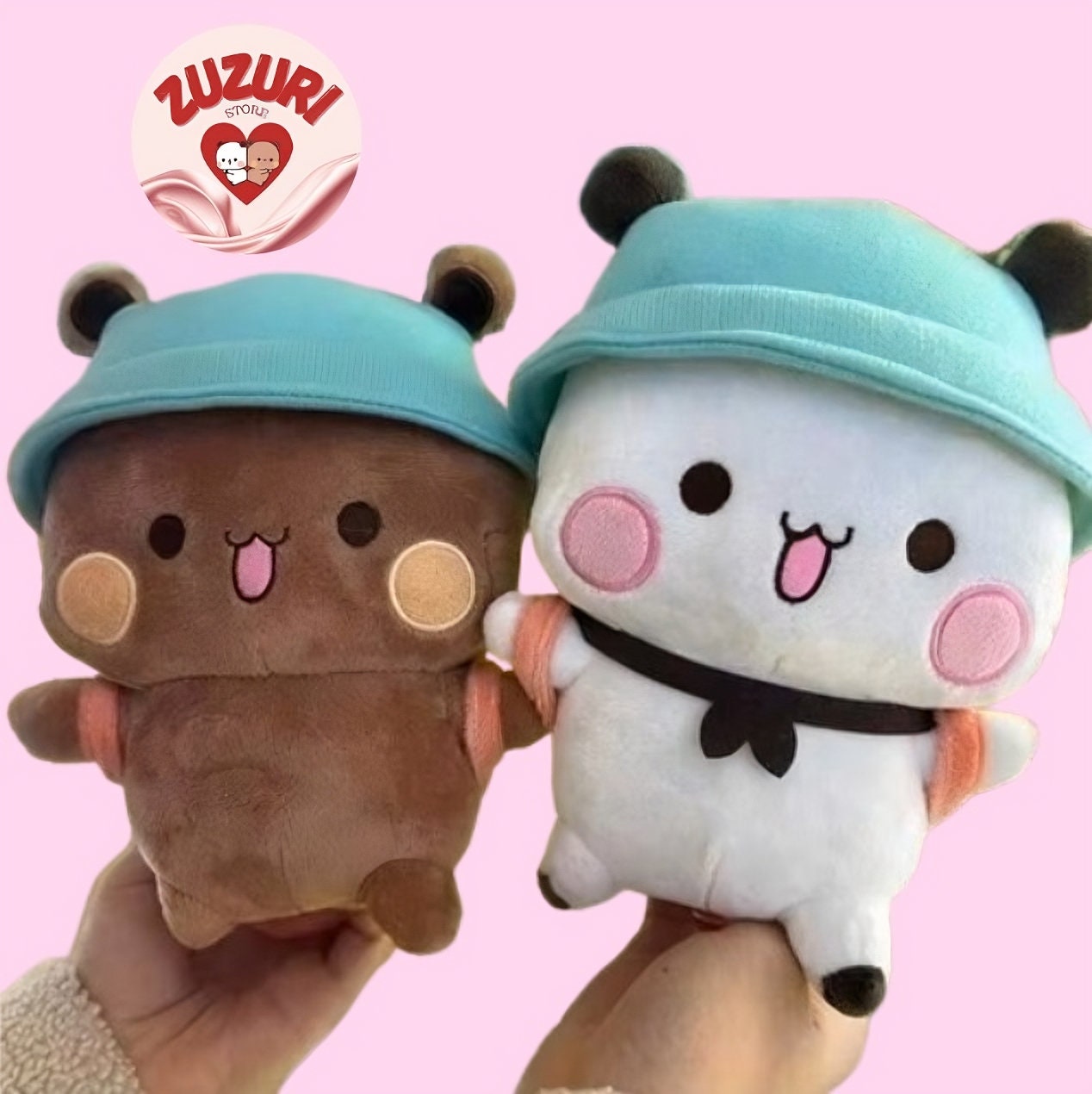 Cute Bubu & Dudu Plushie Panda Bear Hug Stuffed Kawaii Toy for Kids or ...