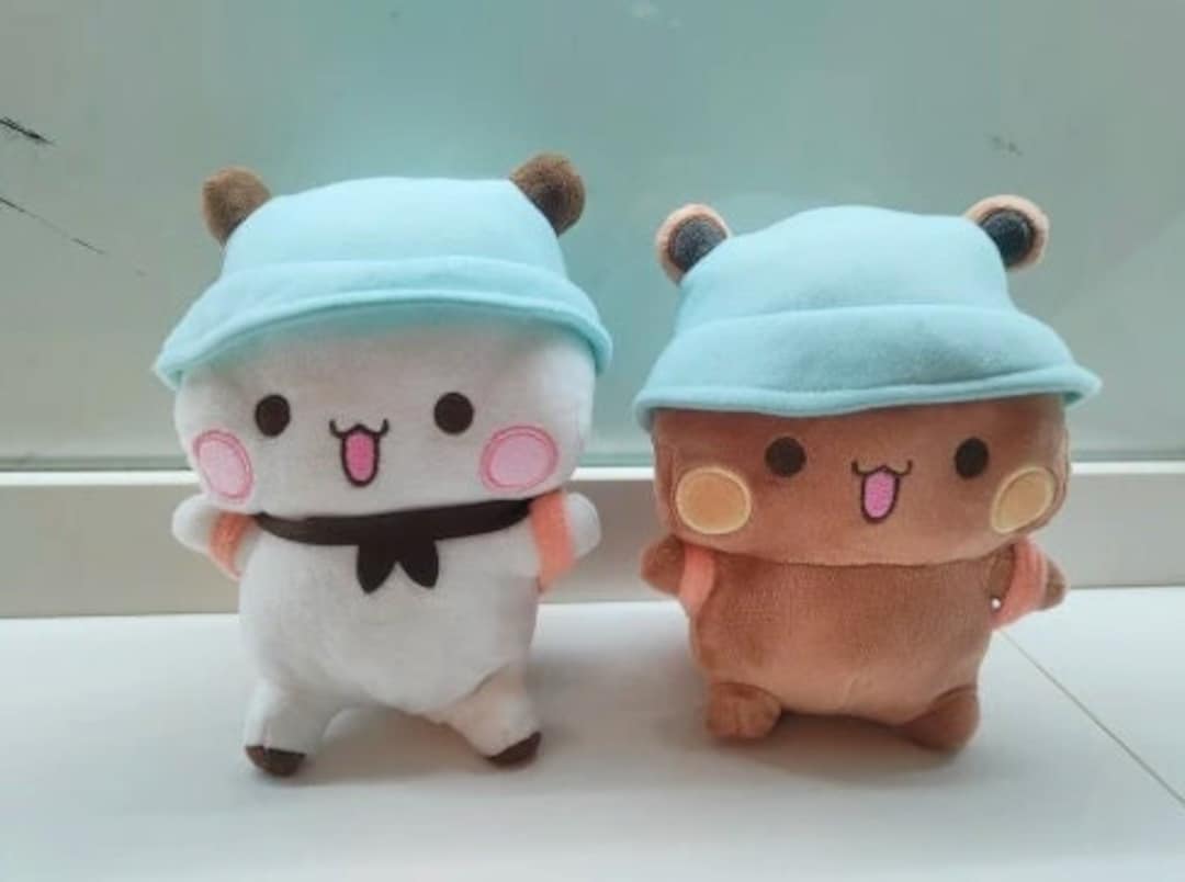 Cute Bubu & Dudu Plushie Panda Bear Hug Stuffed Kawaii Toy for Kids or ...