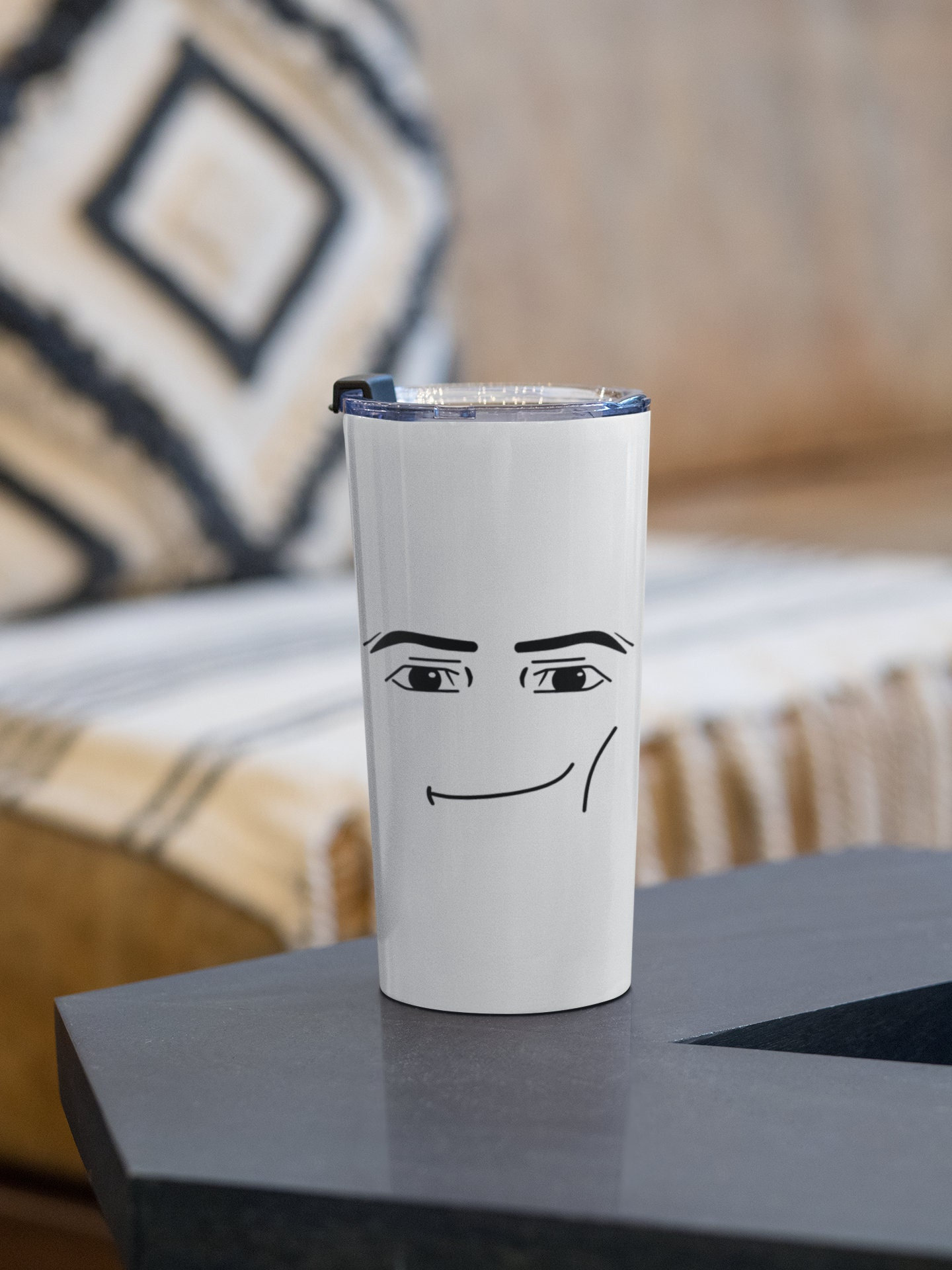 Roblox Man Face Tumbler, Roblox Man Face, Gaming Tumbler, Gamer ...