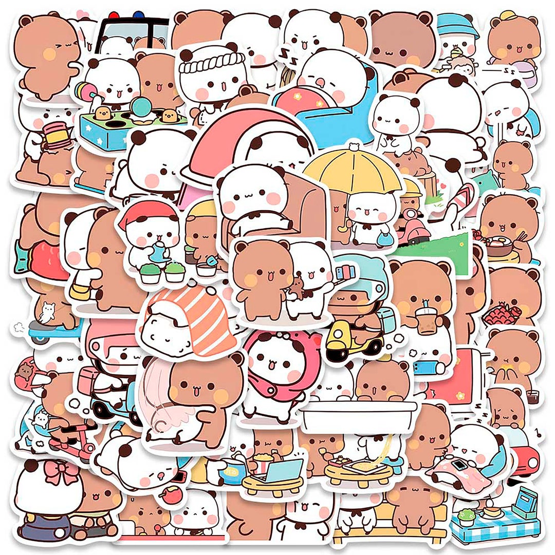 Bubu Dudu Stickers Cute Bubu Dudu Panda Bear Hug Couple Stickers for ...