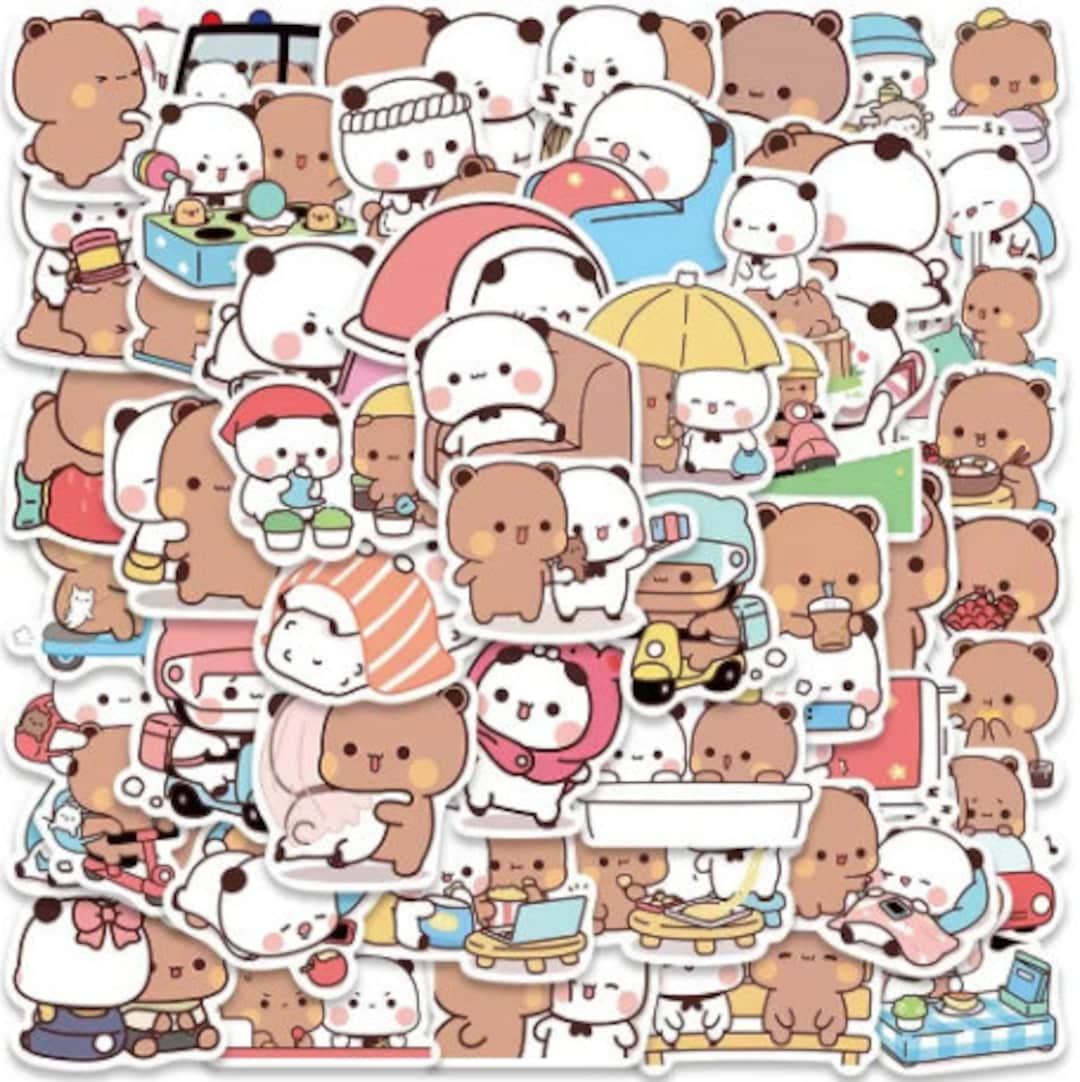 Bubu Dudu Stickers Cute Bubu Dudu Panda Bear Hug Couple Stickers for ...