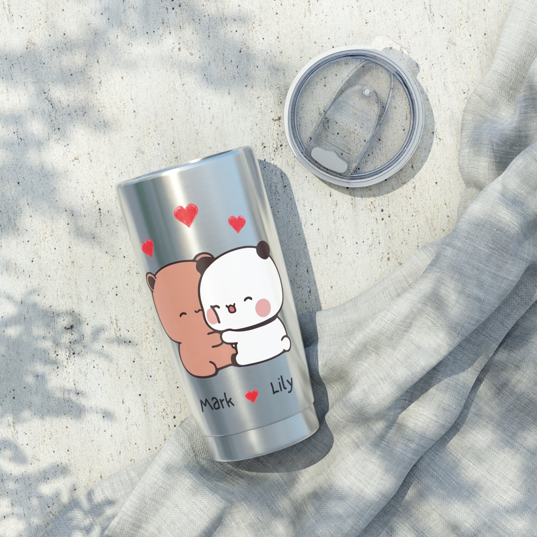 Personalized Bubu Dudu I Love Couples Gift Custom Name Vagabond 20oz ...