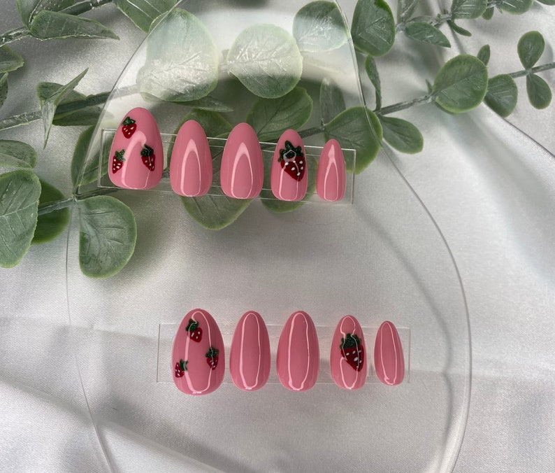 Strawberry Fields | Gel | Apres | Pink - Etsy