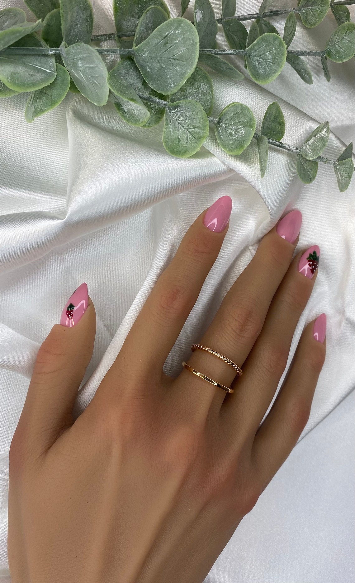 Strawberry Fields | Gel | Apres | Pink - Etsy