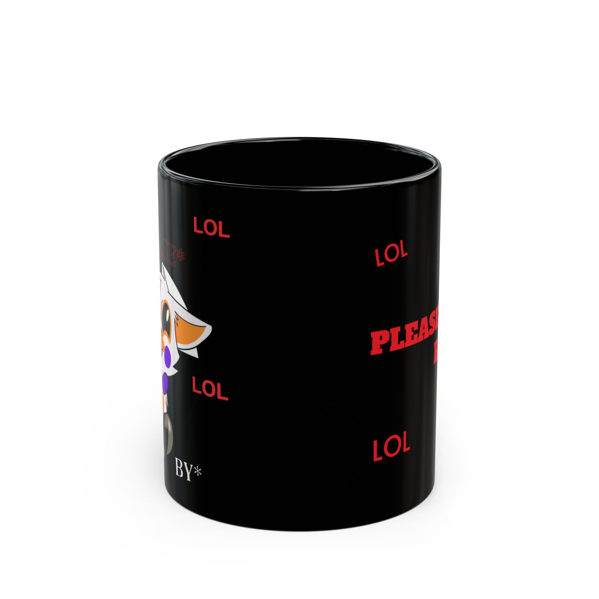 Black Mug, Fnaf, FNAF, Lolbit, Funny Words Mug, a Mug Gift for Kids and ...