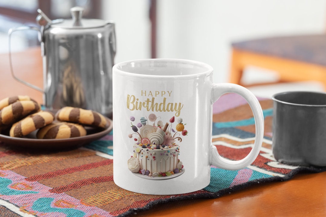 Happy Birthday, Happy Birthday Mug, a Birthday Gift Mug, a Mug Gift - Etsy