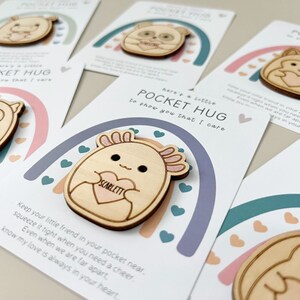 Animal Friend Pocket Hug | Custom Wooden Send a Hug Token | Back to ...