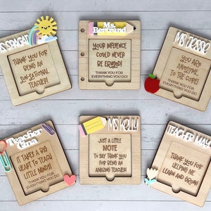 Sticky Note Post It Holder Teacher Gift | Teacher Appreciation Week ...