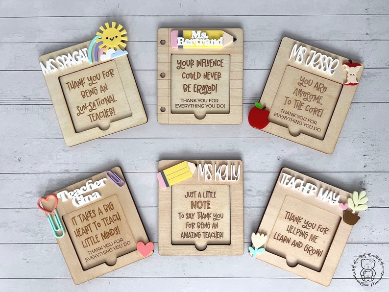 Sticky Note Post It Holder Teacher Gift Teacher Appreciation Week ...