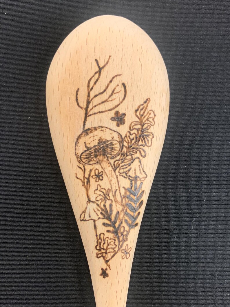 Kitchen Witch Spoons- Woodburned Wooden Spoons - Etsy