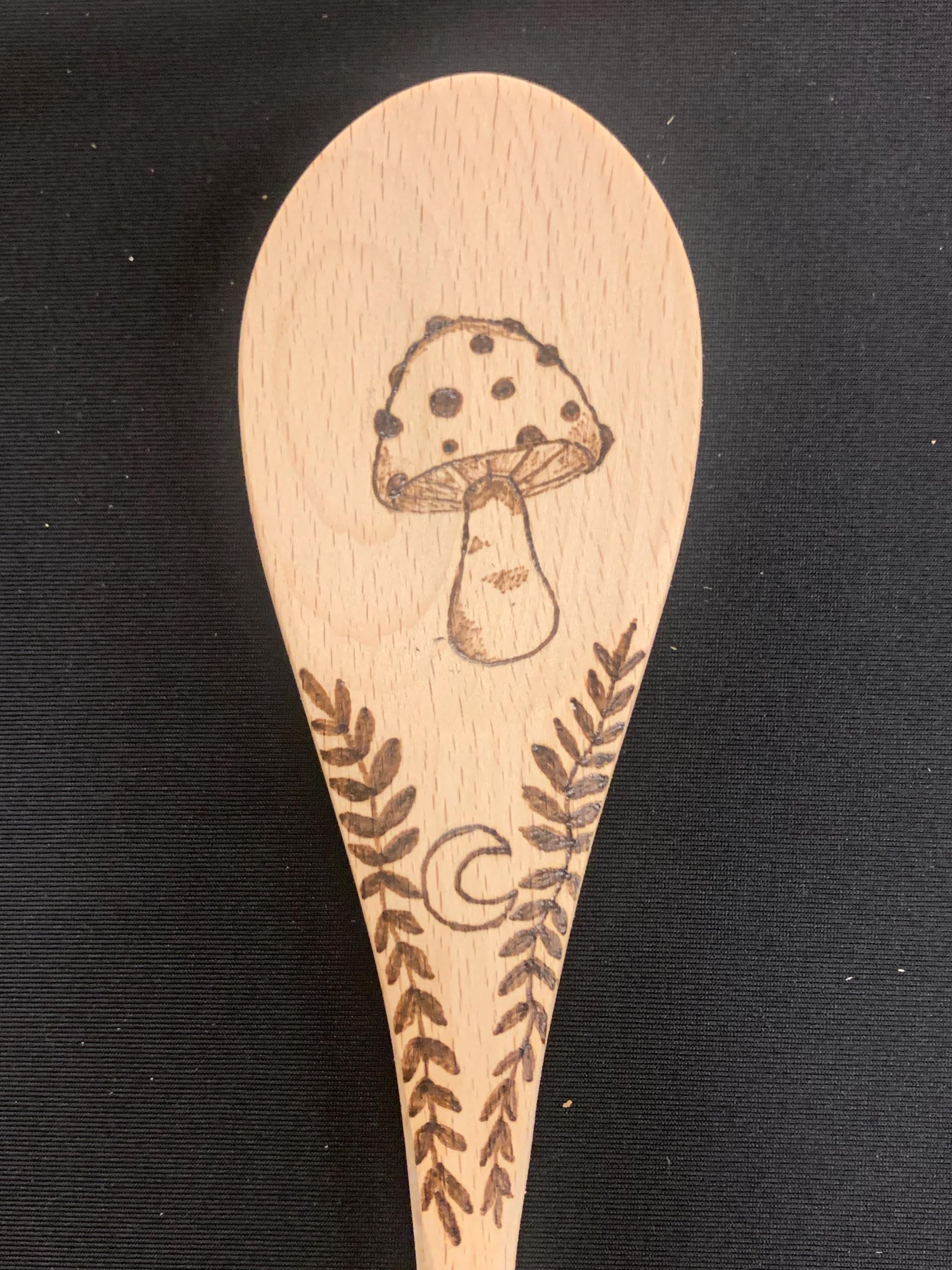 Kitchen Witch Spoons- Woodburned Wooden Spoons - Etsy