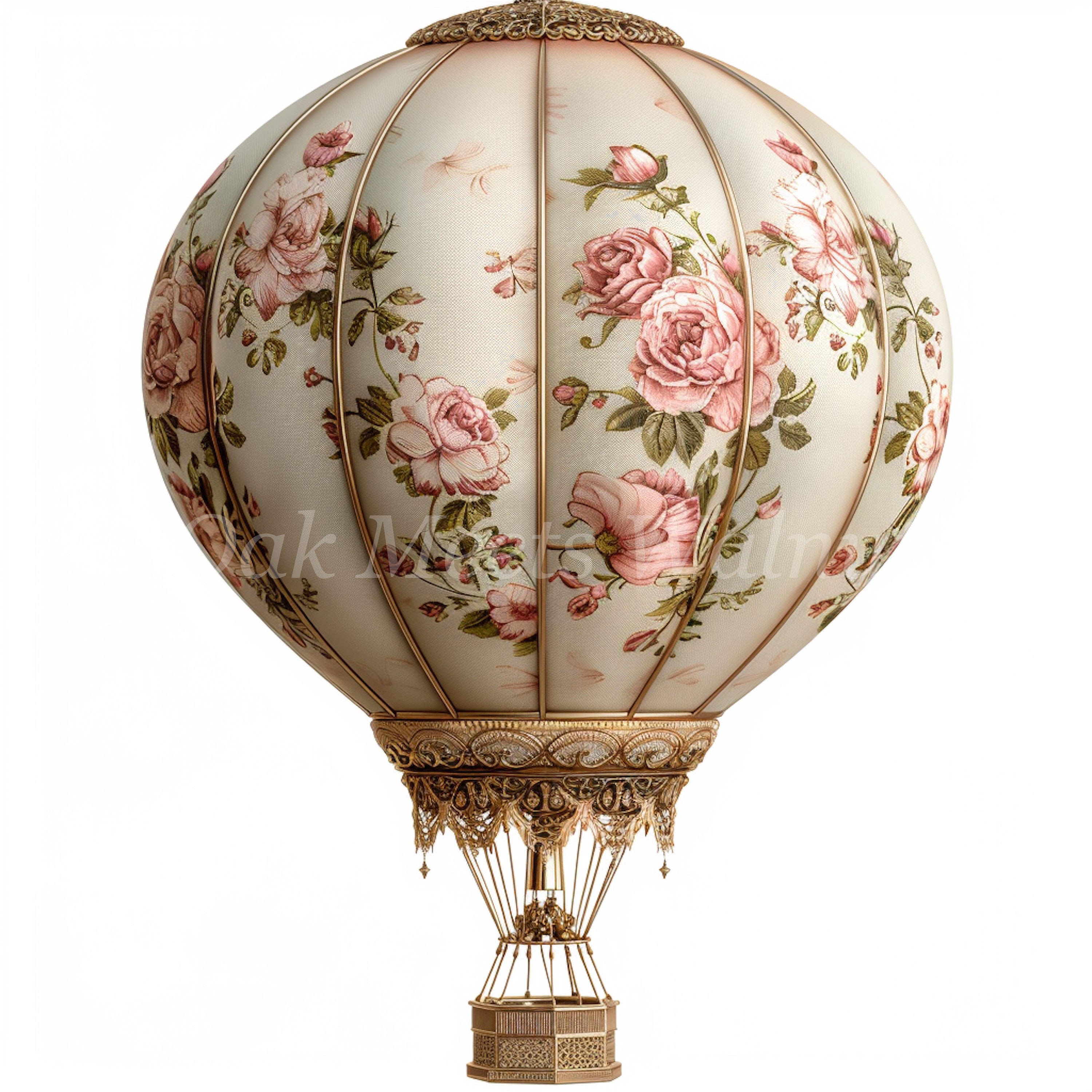 Antique Hot Air Balloons Bundle- 10 High Quality Watercolor Jpgs ...