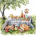 Spring Picnic, Clipart Bundle 10 High Quality Watercolor Jpgs ...