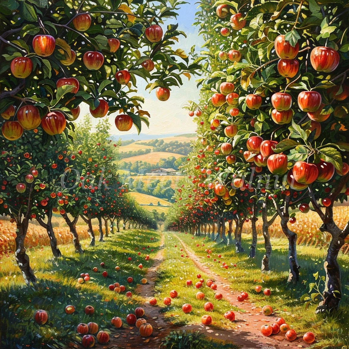 Apple Orchard Clipart Bundle 10 High Quality Jpgs, Card Making, Clip ...