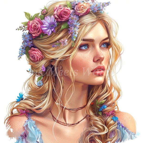 Blonde Hair Clipart - Etsy